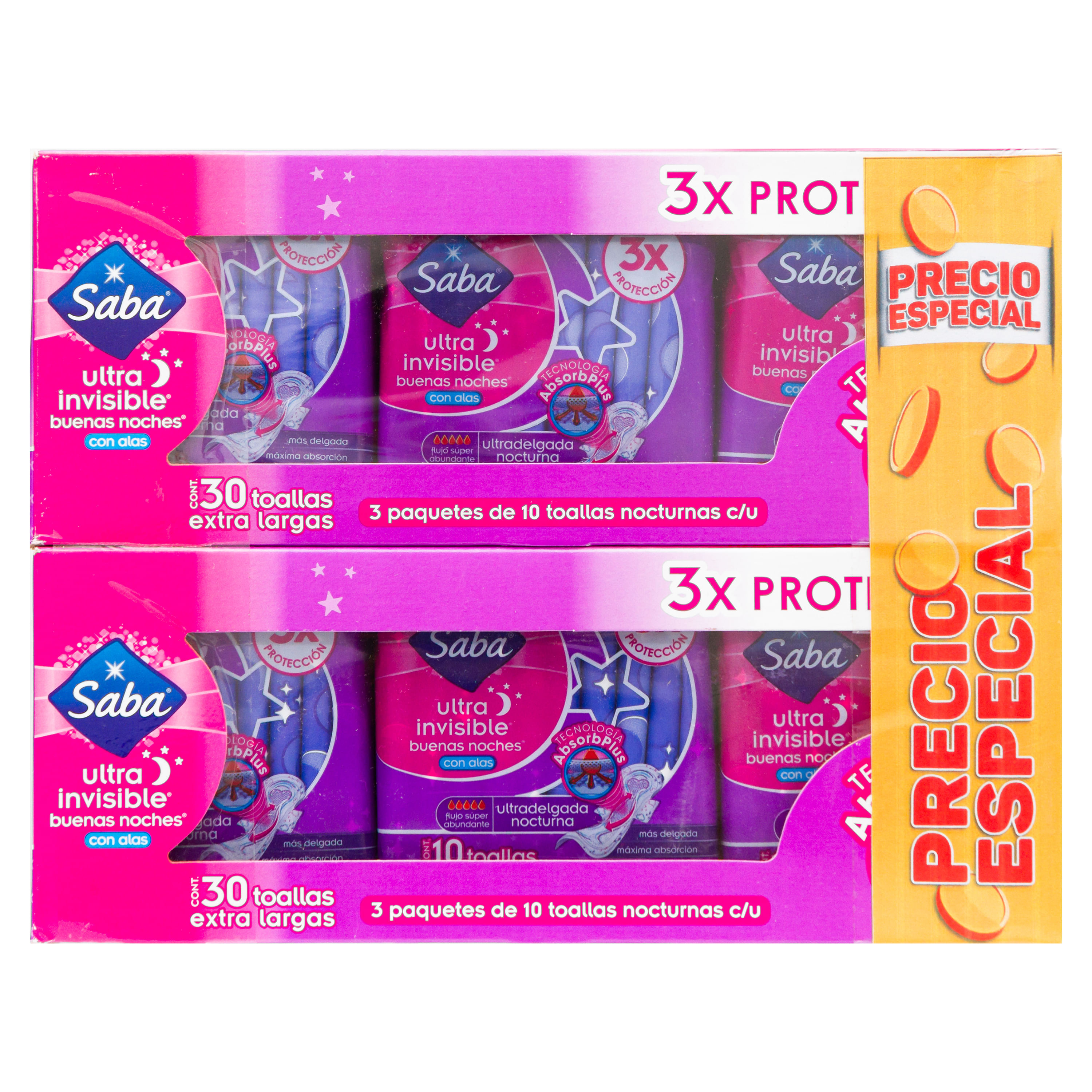 Comprar Pack Saba Ultra Nocturna 60Un | Walmart Honduras