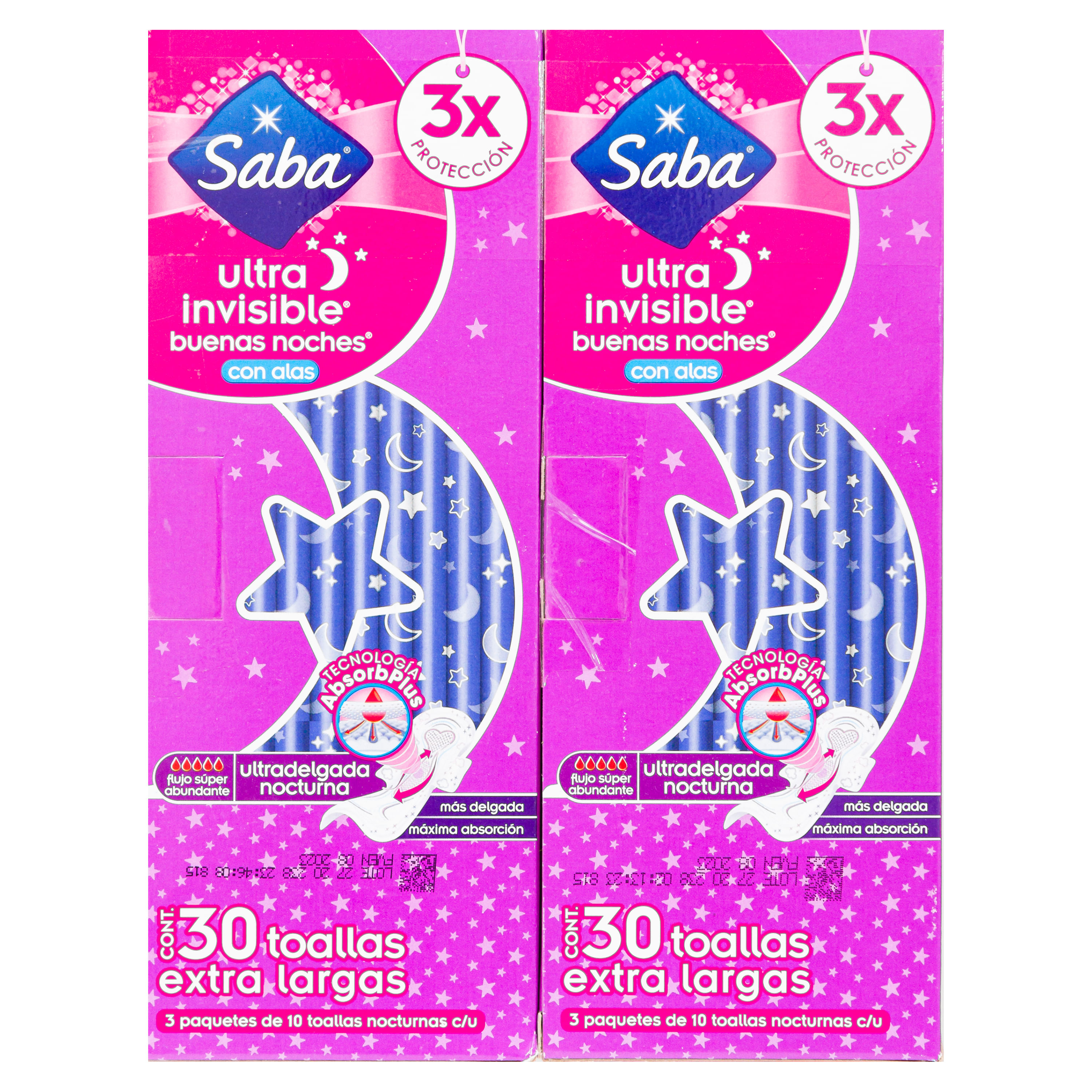 Comprar Pack Saba Ultra Nocturna 60Un | Walmart Honduras