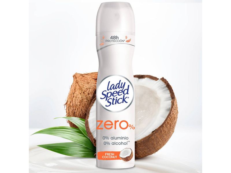 Desodorante Lady Speed Stick Zero Fresh Coconut Aerosol 91 g Desodorante Lady Speed Stick Zero Fresh Coconut Aerosol 91 g
