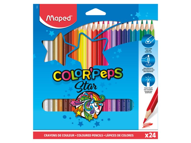 Comprar Lapices Maped de Color Triangular - 24 unidades | Walmart Honduras Comprar Lapices Maped de Color Triangular - 24 unidades | Walmart Honduras