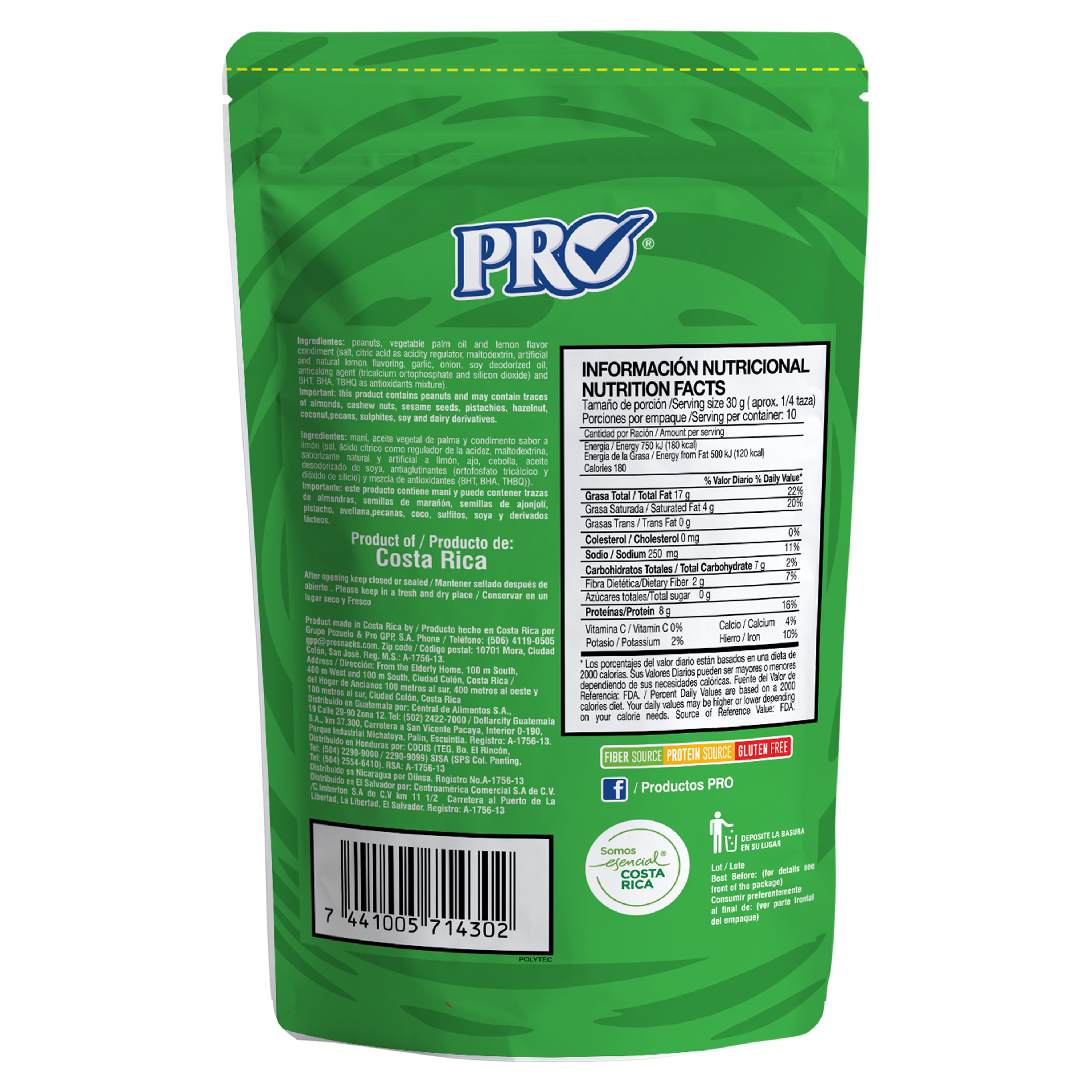 Comprar Maní Pro limón doy pack -300 g | Walmart Honduras - Walmart ...