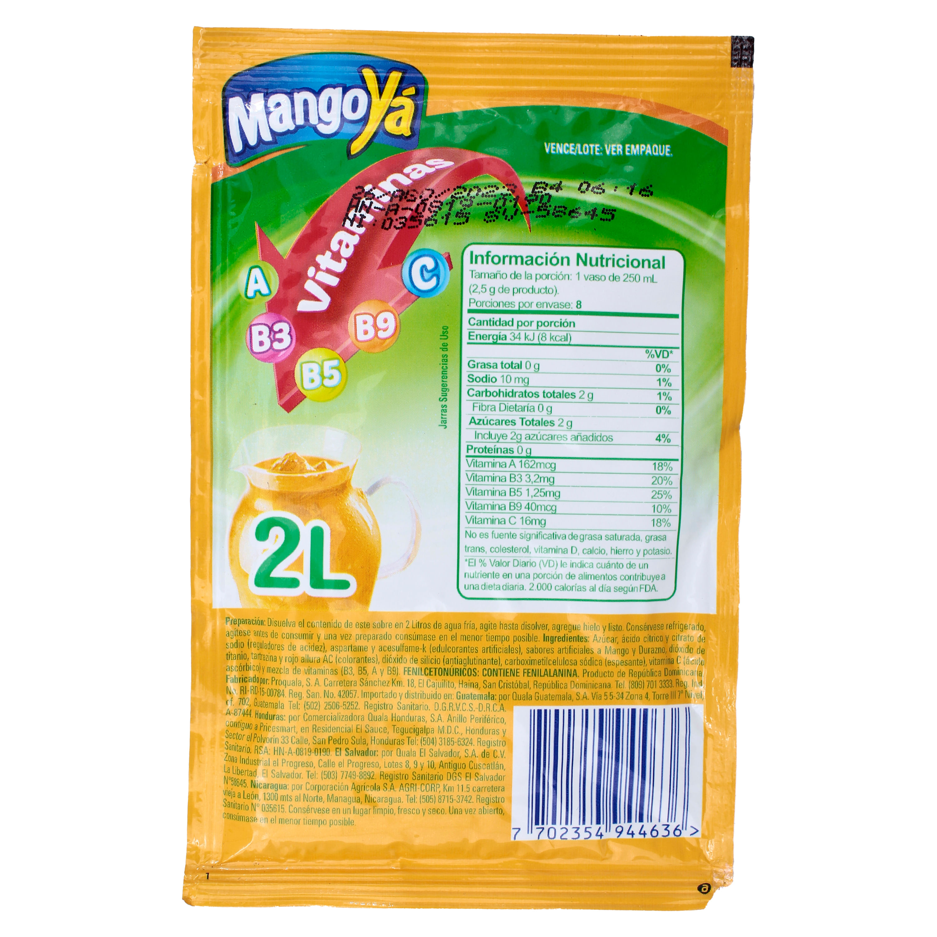 Comprar Jugo de Mango Ya - 18gr | Walmart Honduras