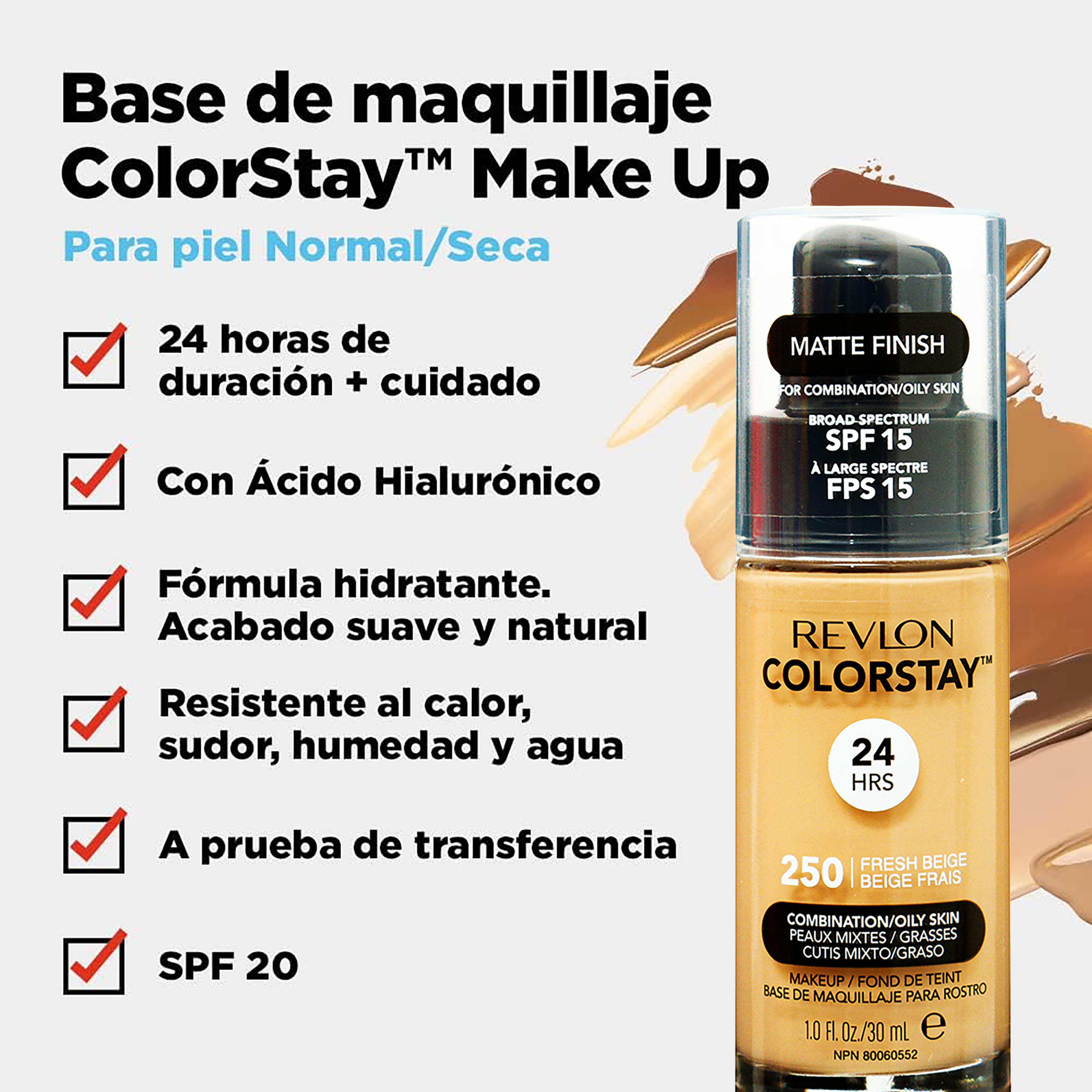 Comprar Base Revlon Colorstay Fresh Beig250 30Ml | Walmart Honduras