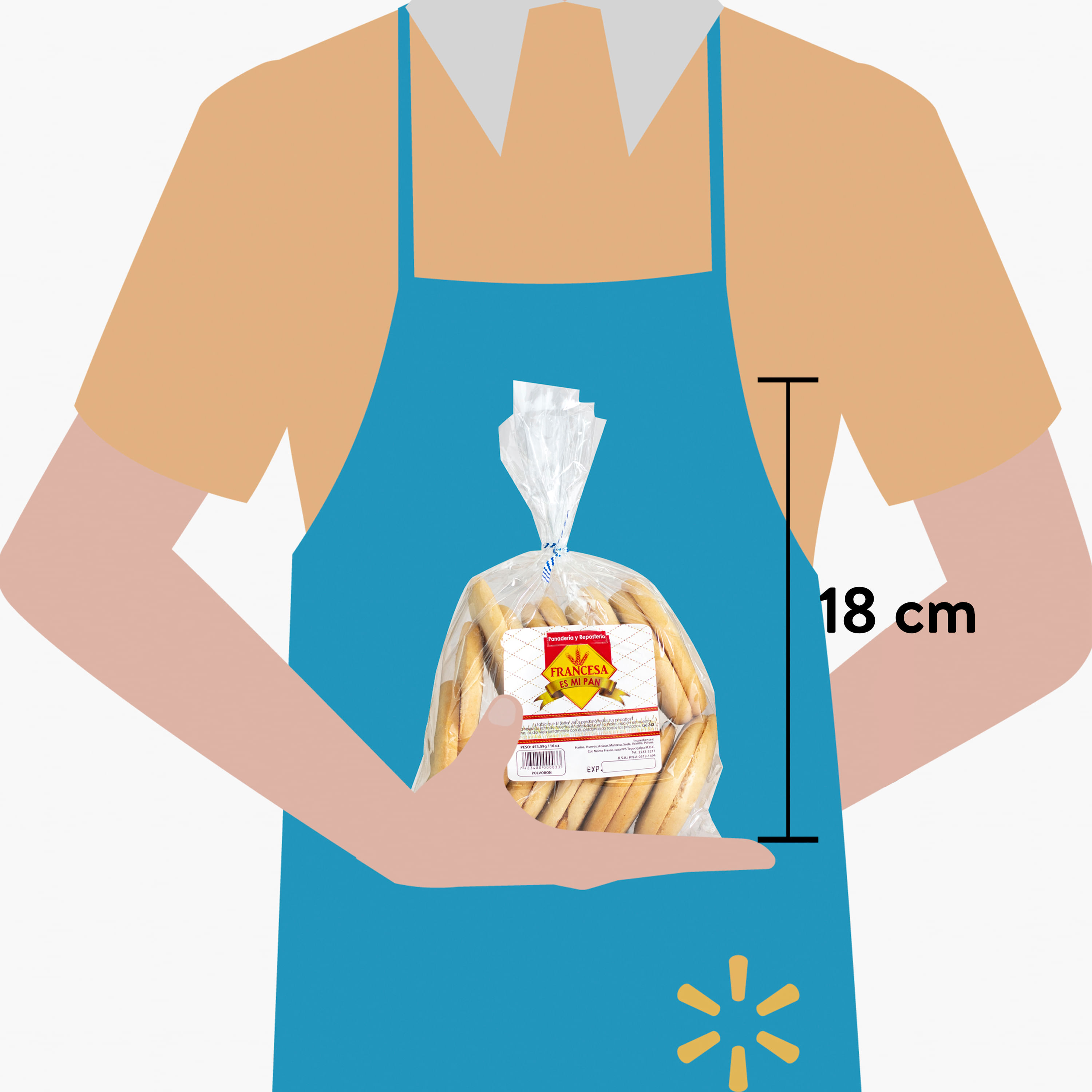 Comprar Pan Francesa Polvoron 454Gr| Walmart Honduras