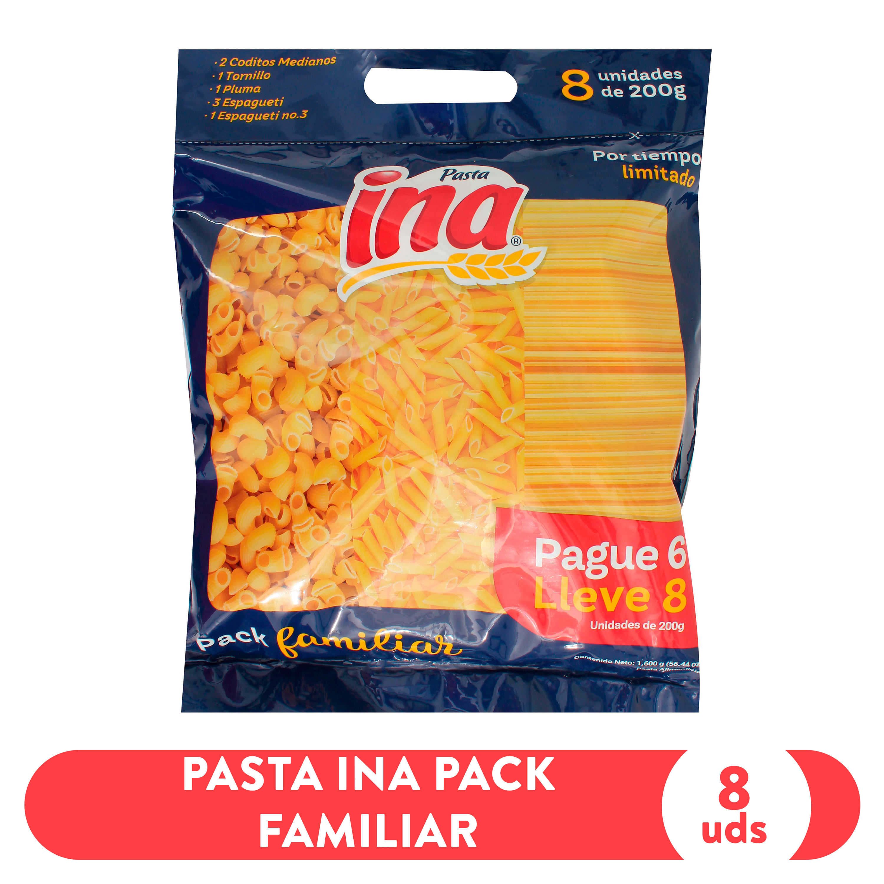 Comprar Pack Pasta Ina 1600gr | Walmart Honduras