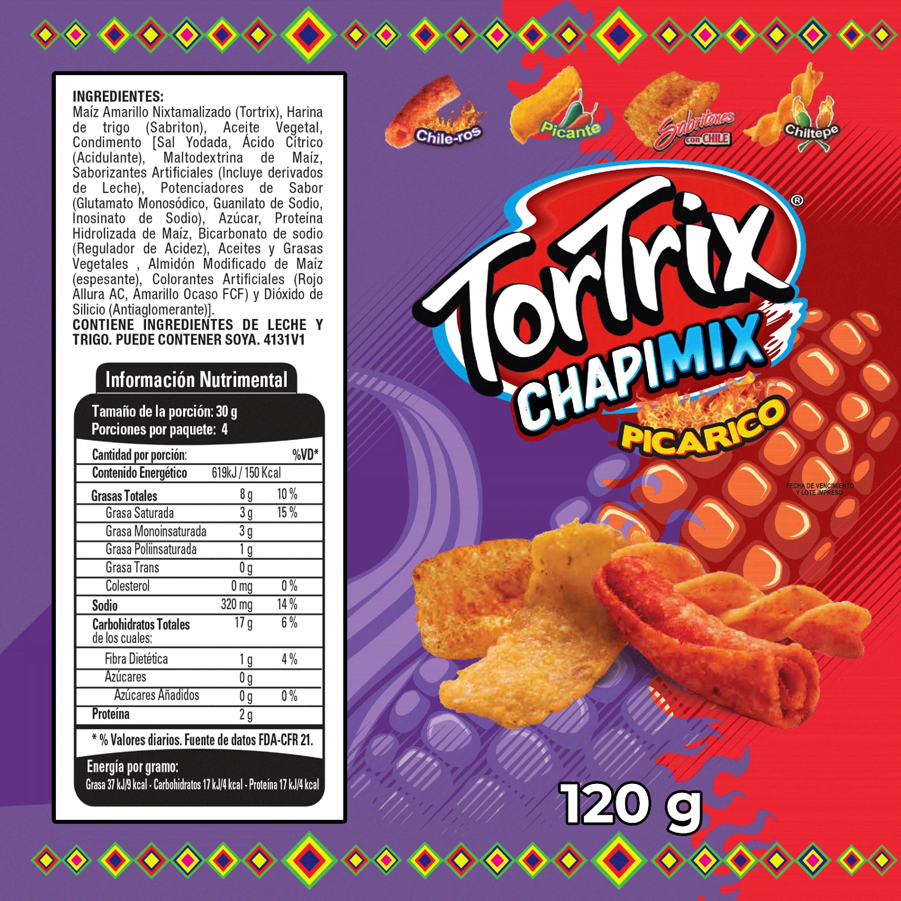 Fritos Mix Pica Rico 120gr - Paiz Honduras