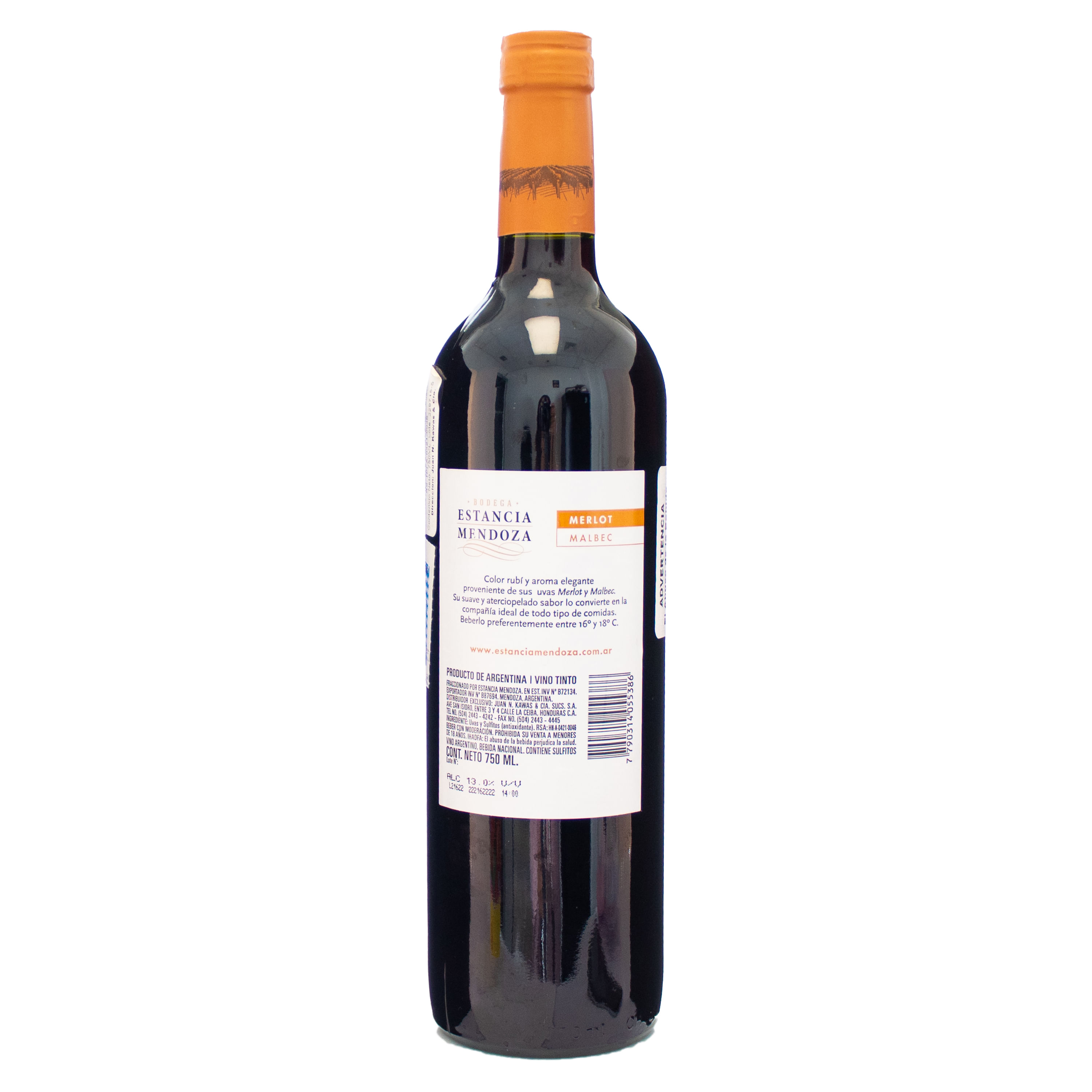 Vino Estancia Mendoza Merlot Malbec750ml Vino Estancia Mendoza Merlot Malbec750ml