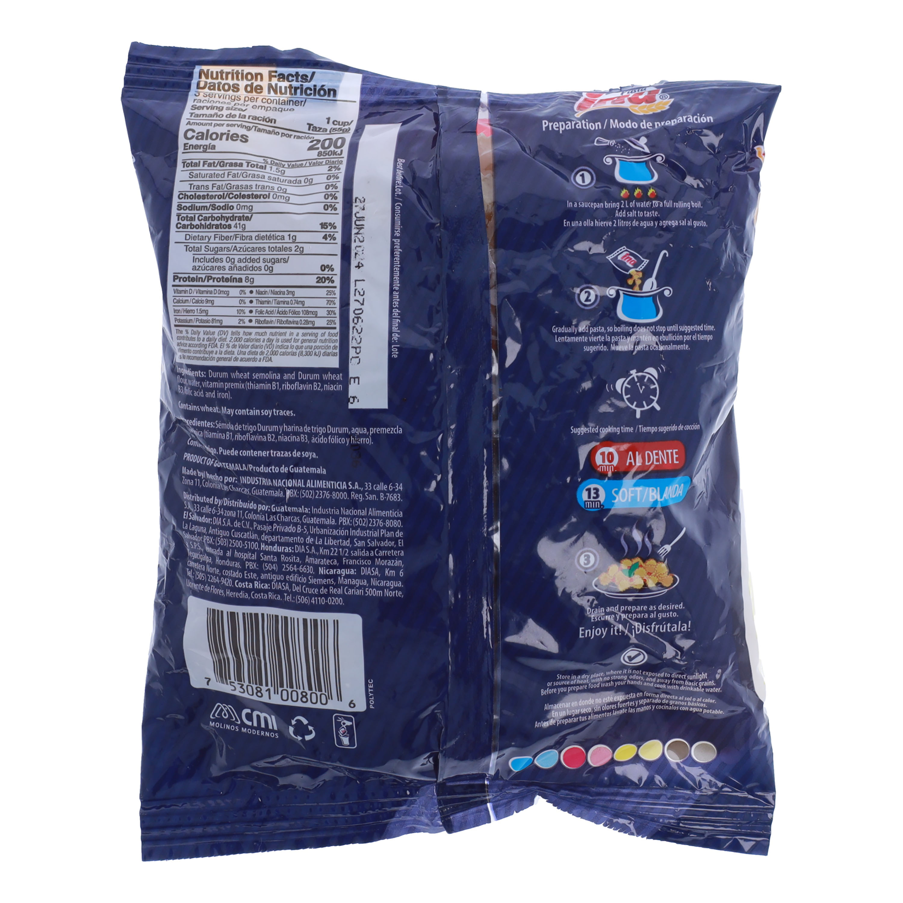 Comprar Pasta Corta Ina Corbaton - 150gr | Walmart Honduras - Walmart ...