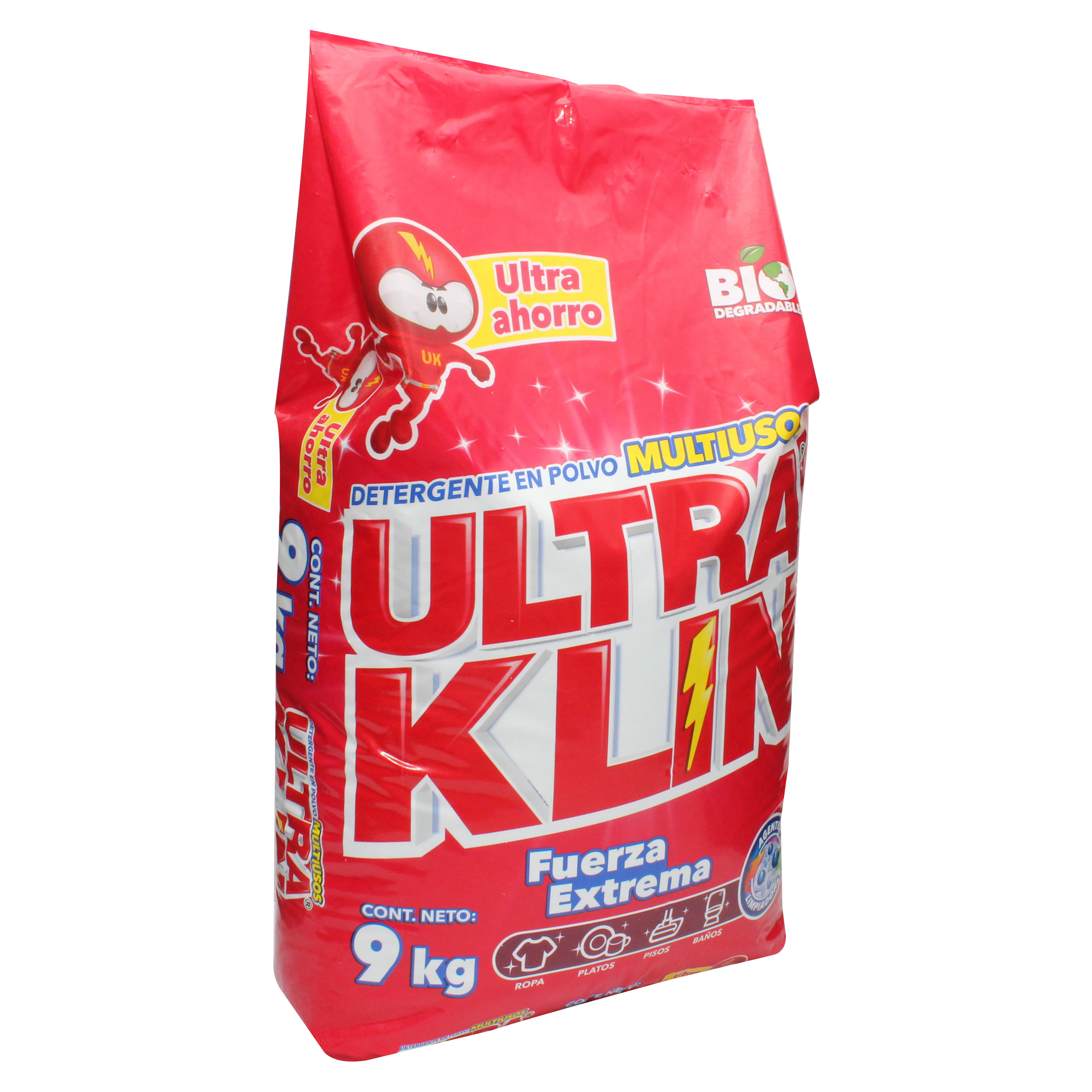 Detergente Ultraklin Polv Extrema 9000gr