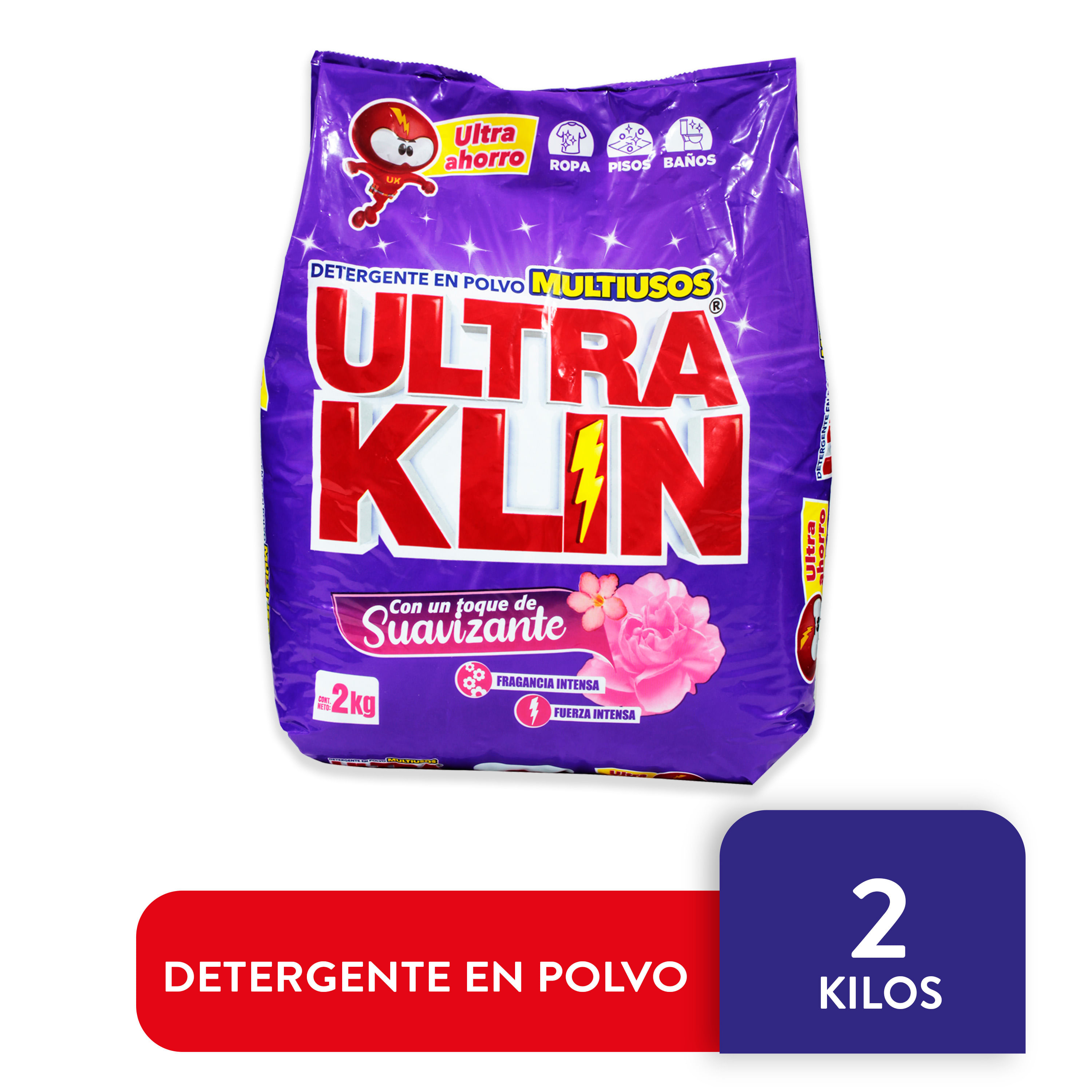 Comprar Detergente Ultraklin Fuerza Intensa 2Kg | Walmart Honduras ...