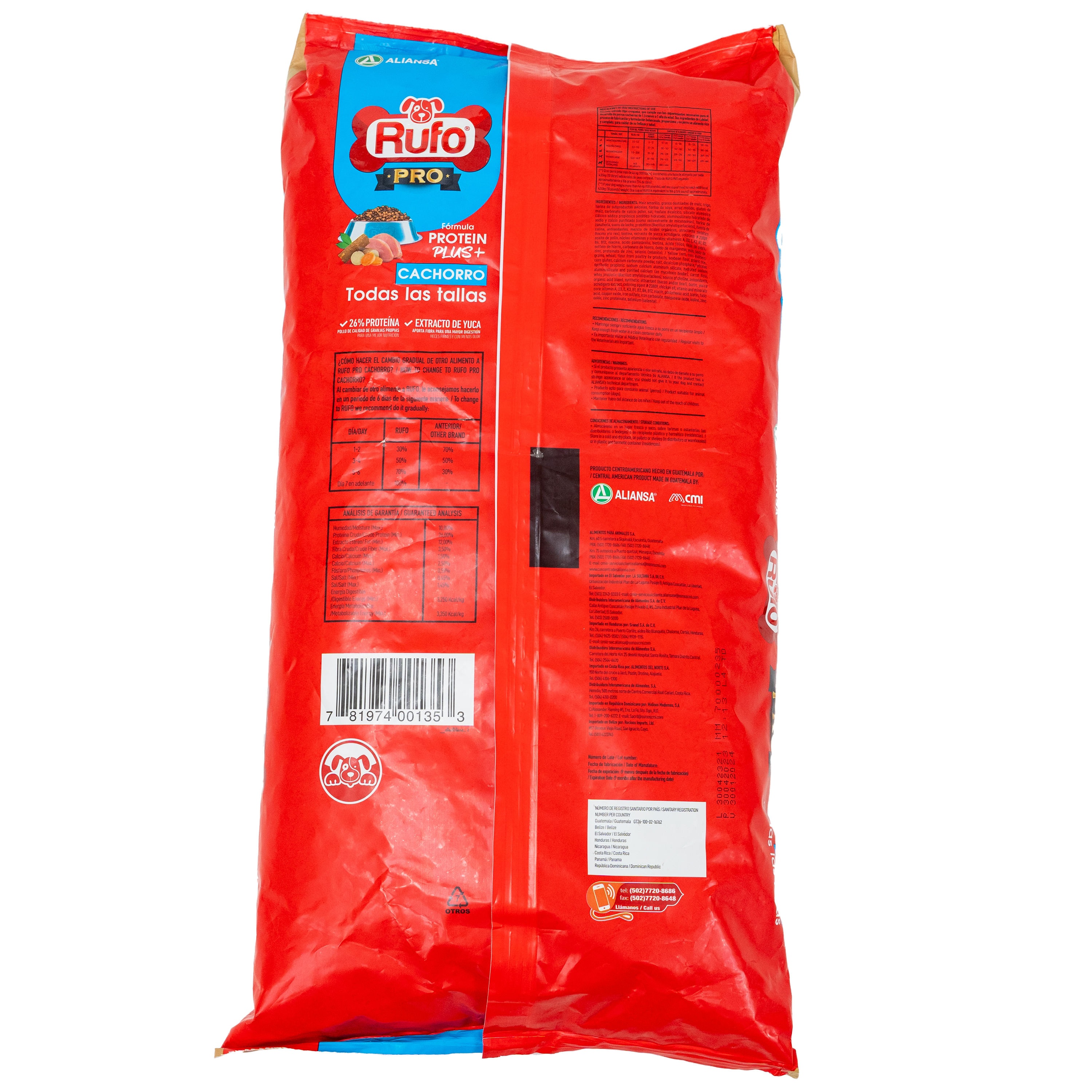 Comprar Alimento Rufo para Perro Cachorro - 2000 g | Walmart Honduras