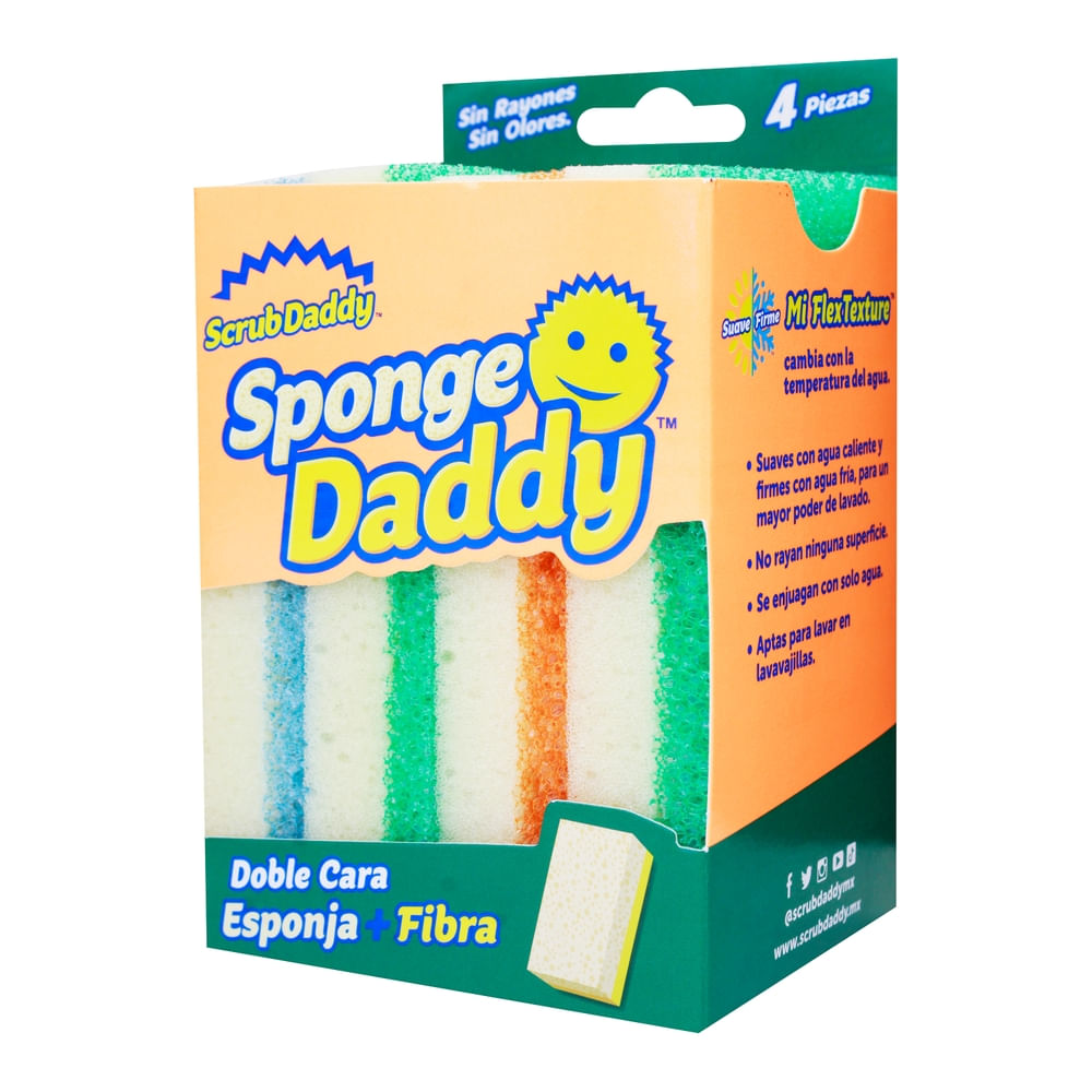 Fibra Mas Esponja Sponge Daddy 4Ea - Walmart | Honduras