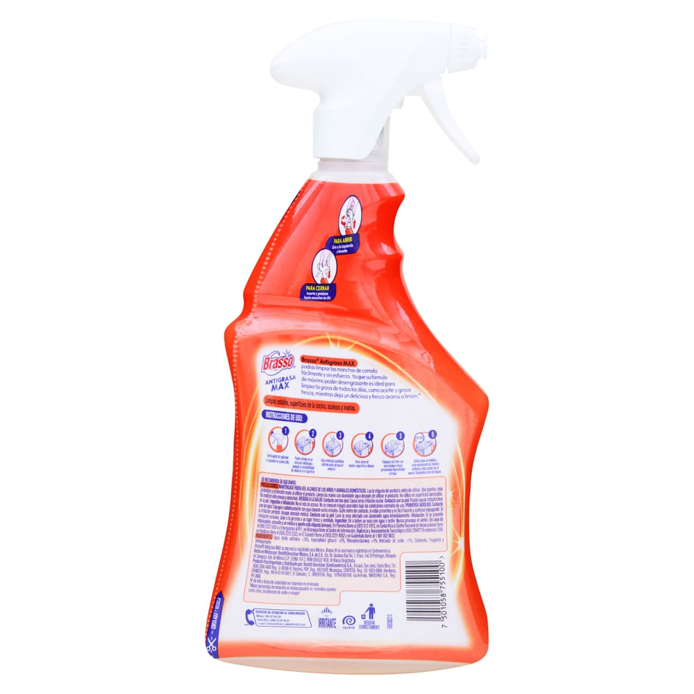 Comprar Limpiador Brasso Gold Antigrasa Limón Rociador -650ml | Walmart ...