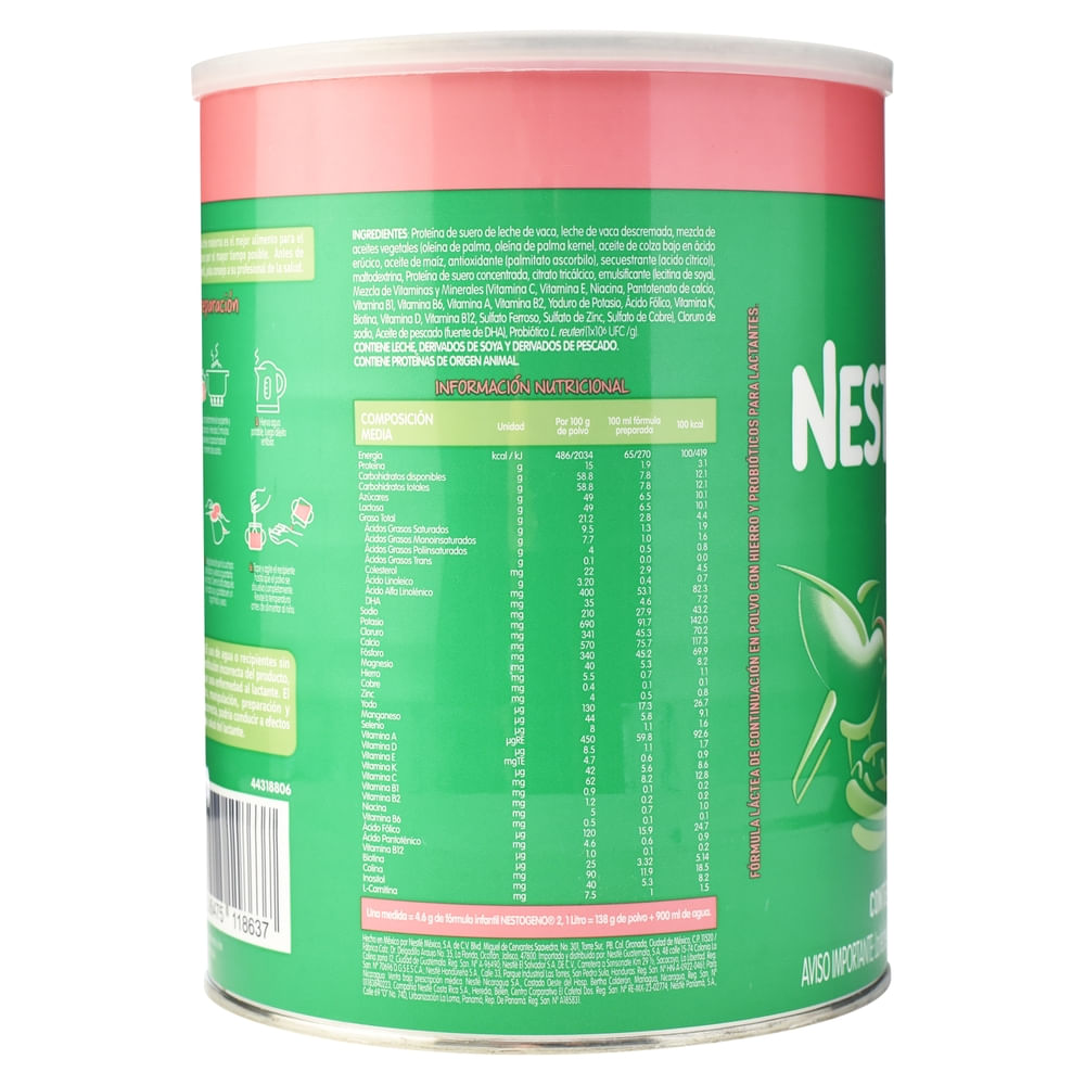 Comprar Formula Infantil Nestogeno 2 - 1100 g | Walmart Honduras