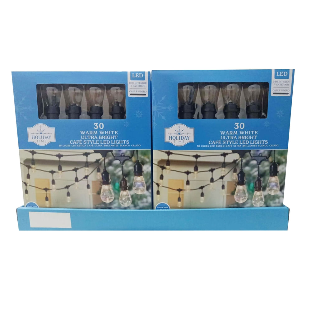 Comprar Serie 30 Luces Led Holiday Time Claras | Walmart Honduras