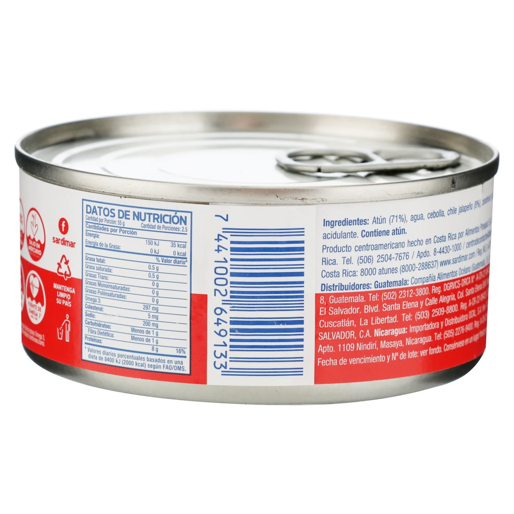 Comprar Sardimar Light Jalapeno 140gr | Walmart Honduras - Paiz Honduras