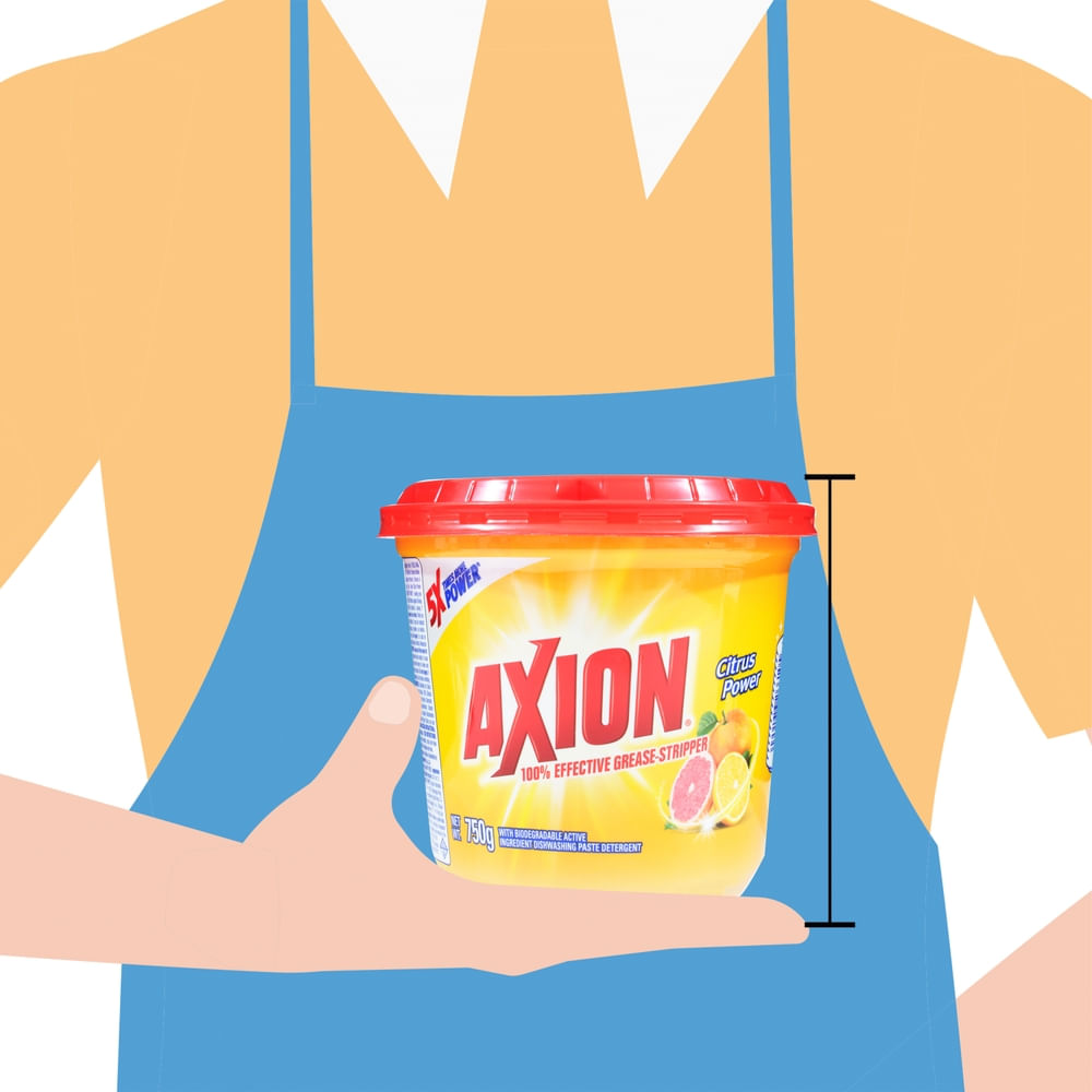 Lavaplatos Axión Poder Cítrico Pasta - 750g - Walmart | Honduras