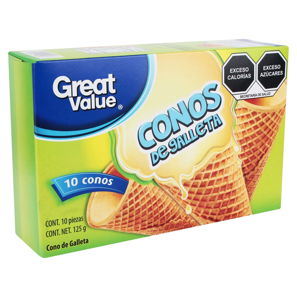 Comprar Cono Great Value Para Helado - 125 g | Walmart Salvador