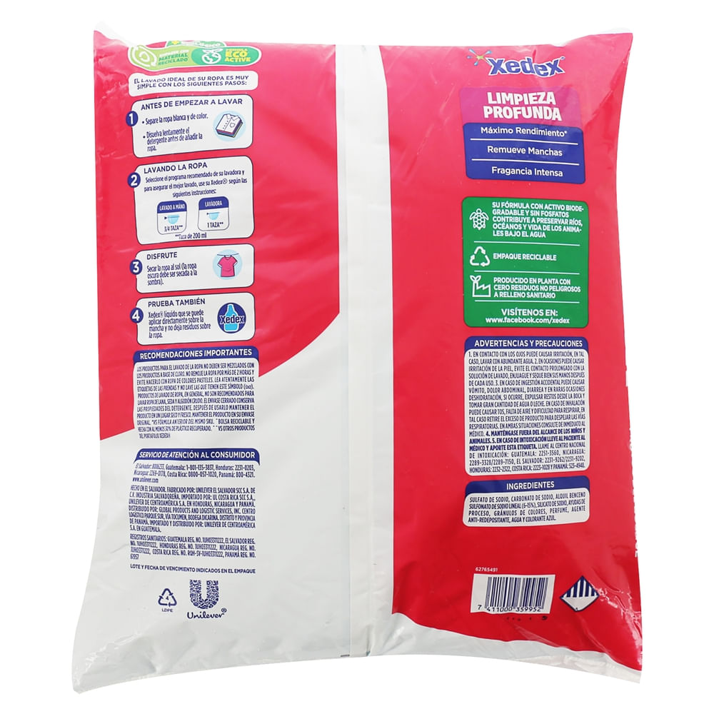 Comprar Detergente Xedex Máximo Poder Frutos del Bosque en Polvo - 4.5 ...