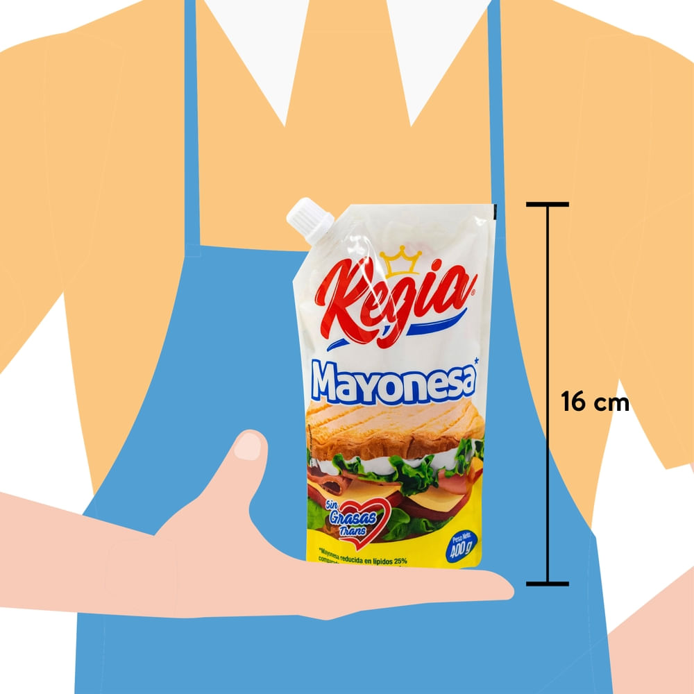 Mayonesa Regia Sin Grasas Trans Doypack - 400 g - Walmart | Honduras