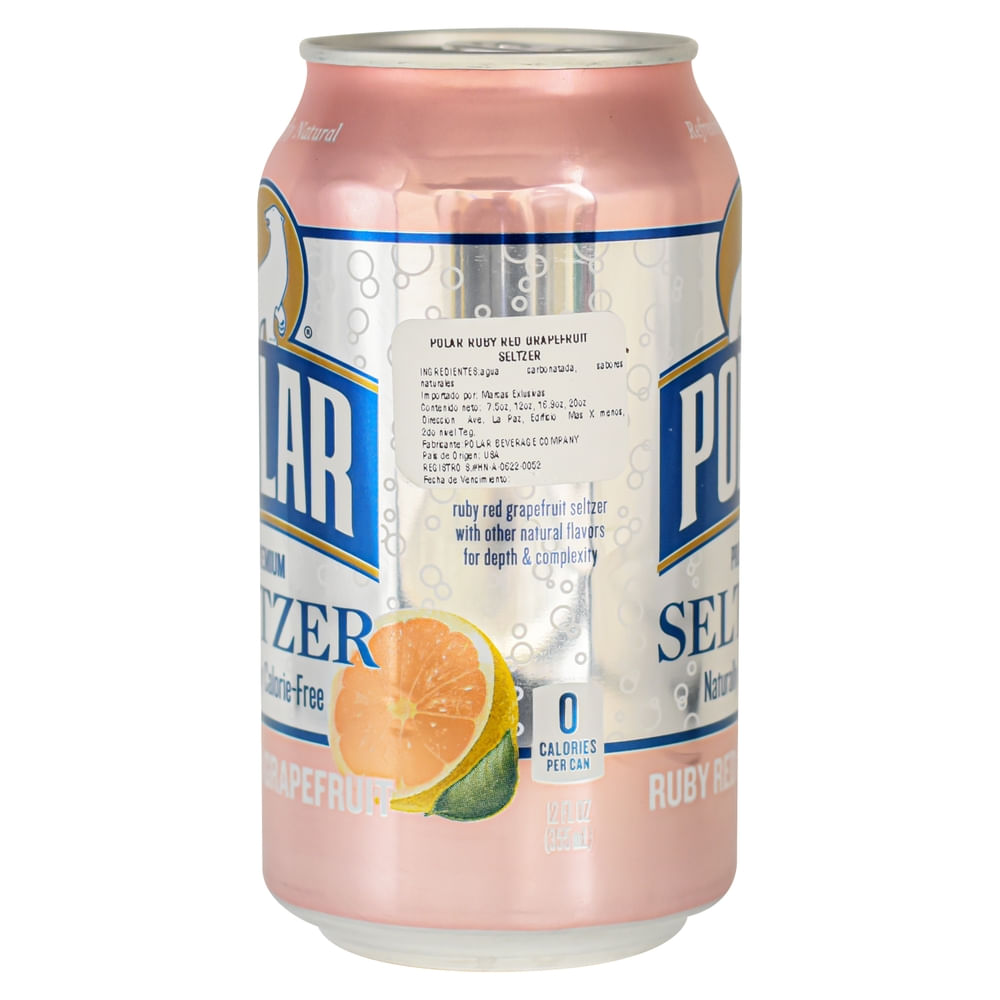 Soda Polar Ruby Red Grapefruit Selt 12oz - Paiz Honduras