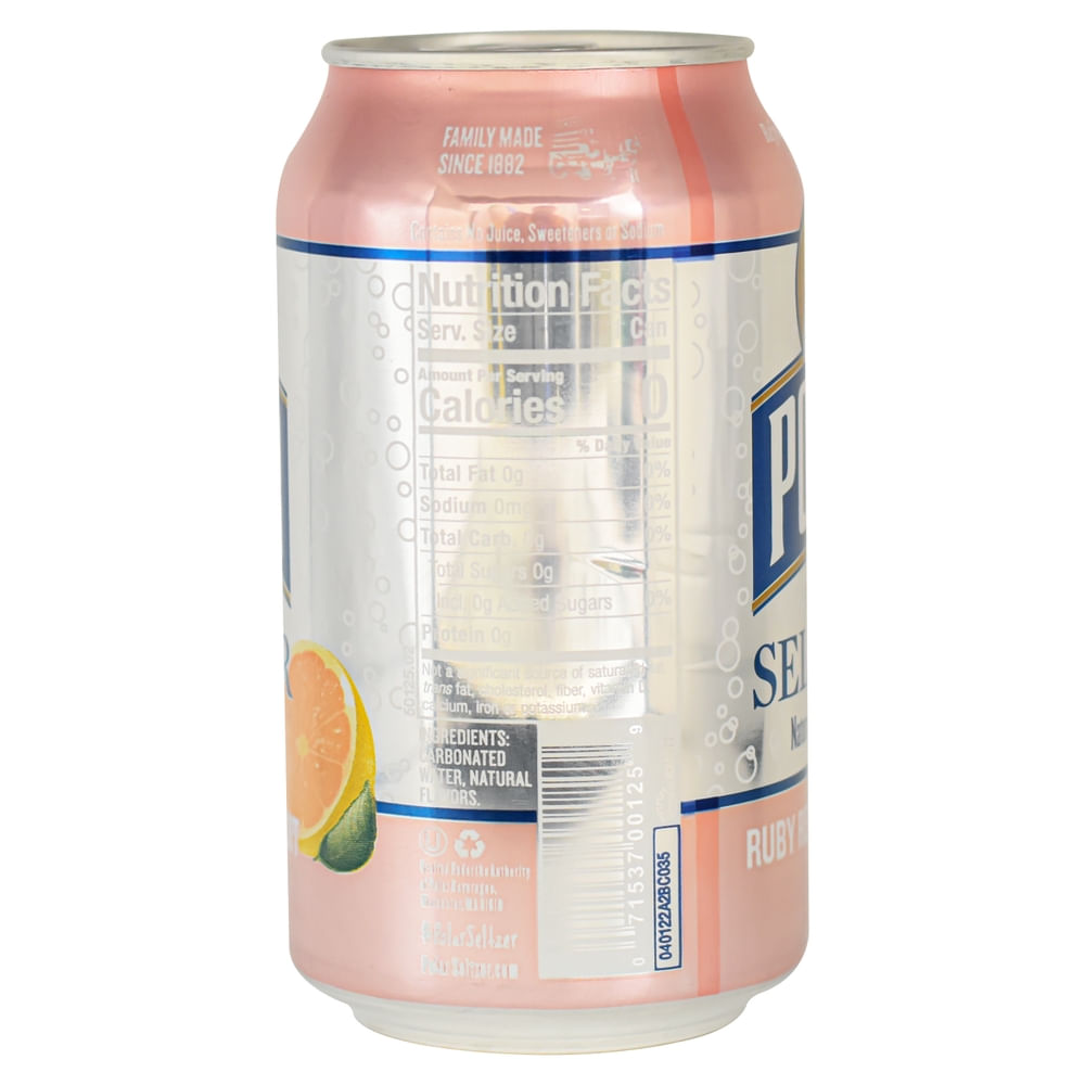 Soda Polar Ruby Red Grapefruit Selt 12oz - Paiz Honduras