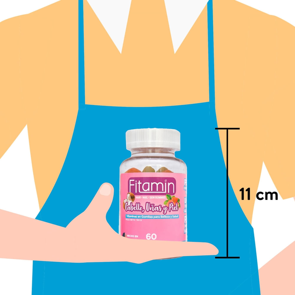 Comprar Vitamina Fitamin Para Cabello Uñas Y Piel - 60 Gomitas ...