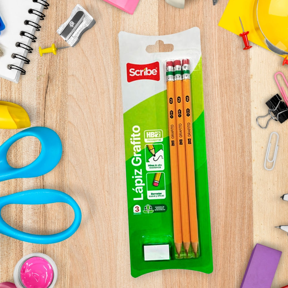 Lapiz Grafito Triangular Scribe 1x3 - Walmart | Honduras