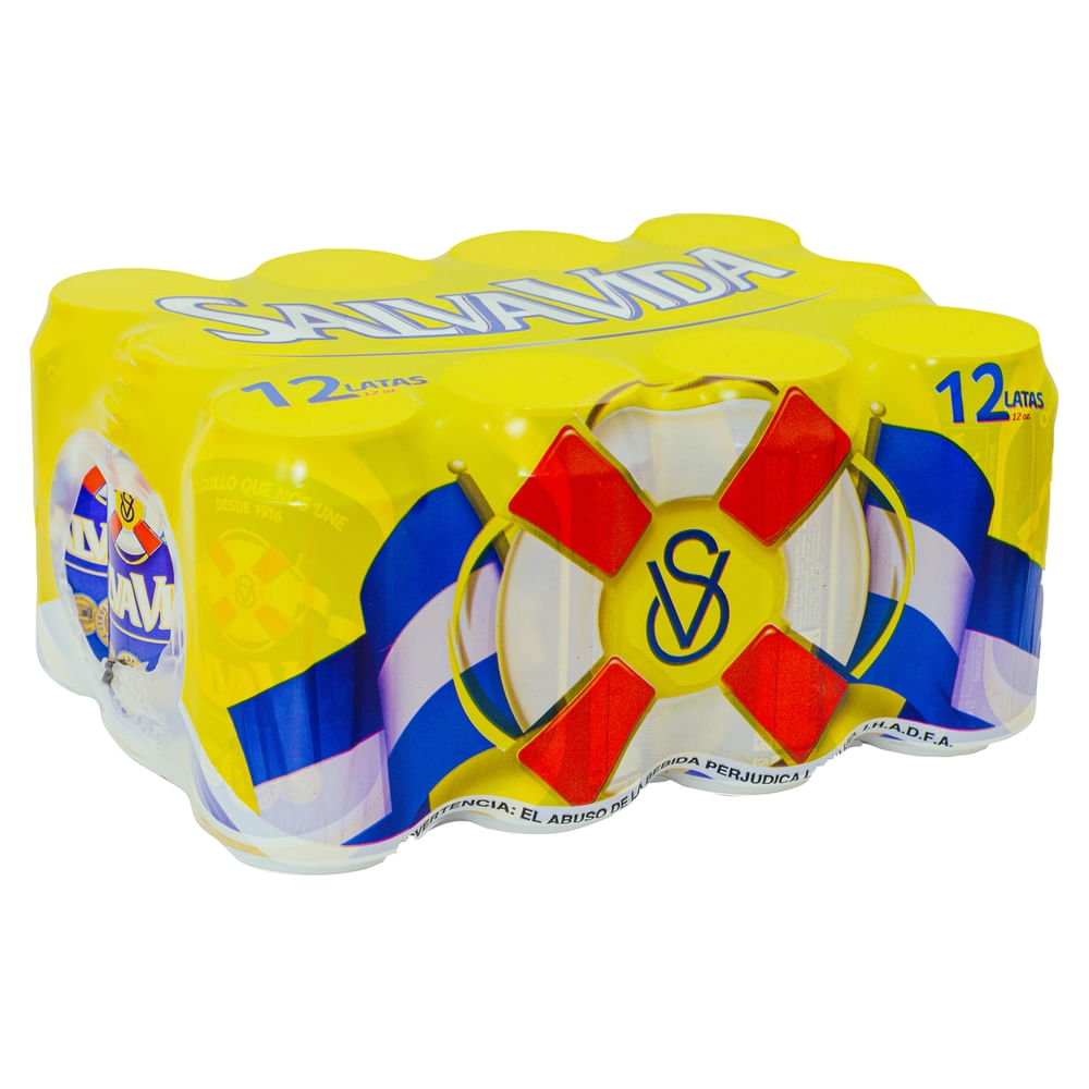 Cerveza Salvavidas En Lata 12 Pack - 354 ml - Walmart | Honduras