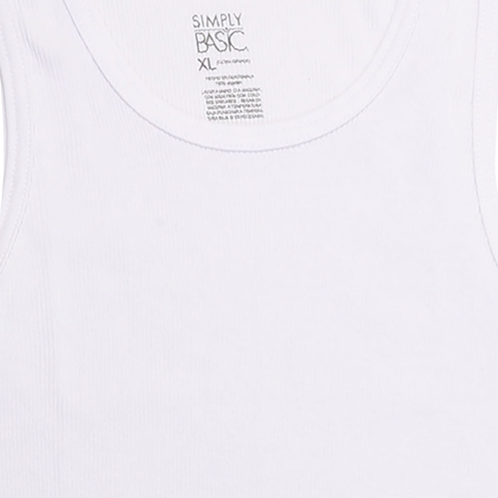 CAMISETA SIMPLY BASIC SIN MANGA CAB T XL