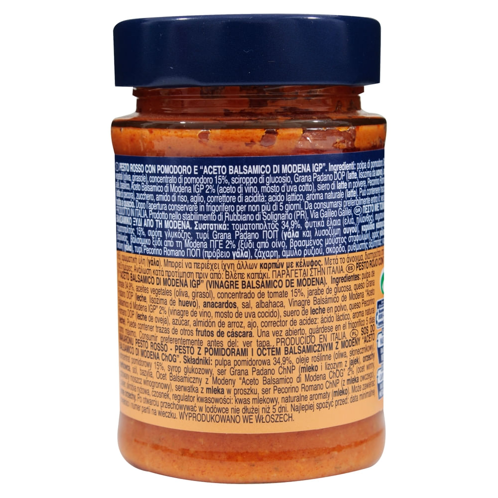 Barilla Salsa Pesto Rosso 200 Gr - Walmart | Honduras