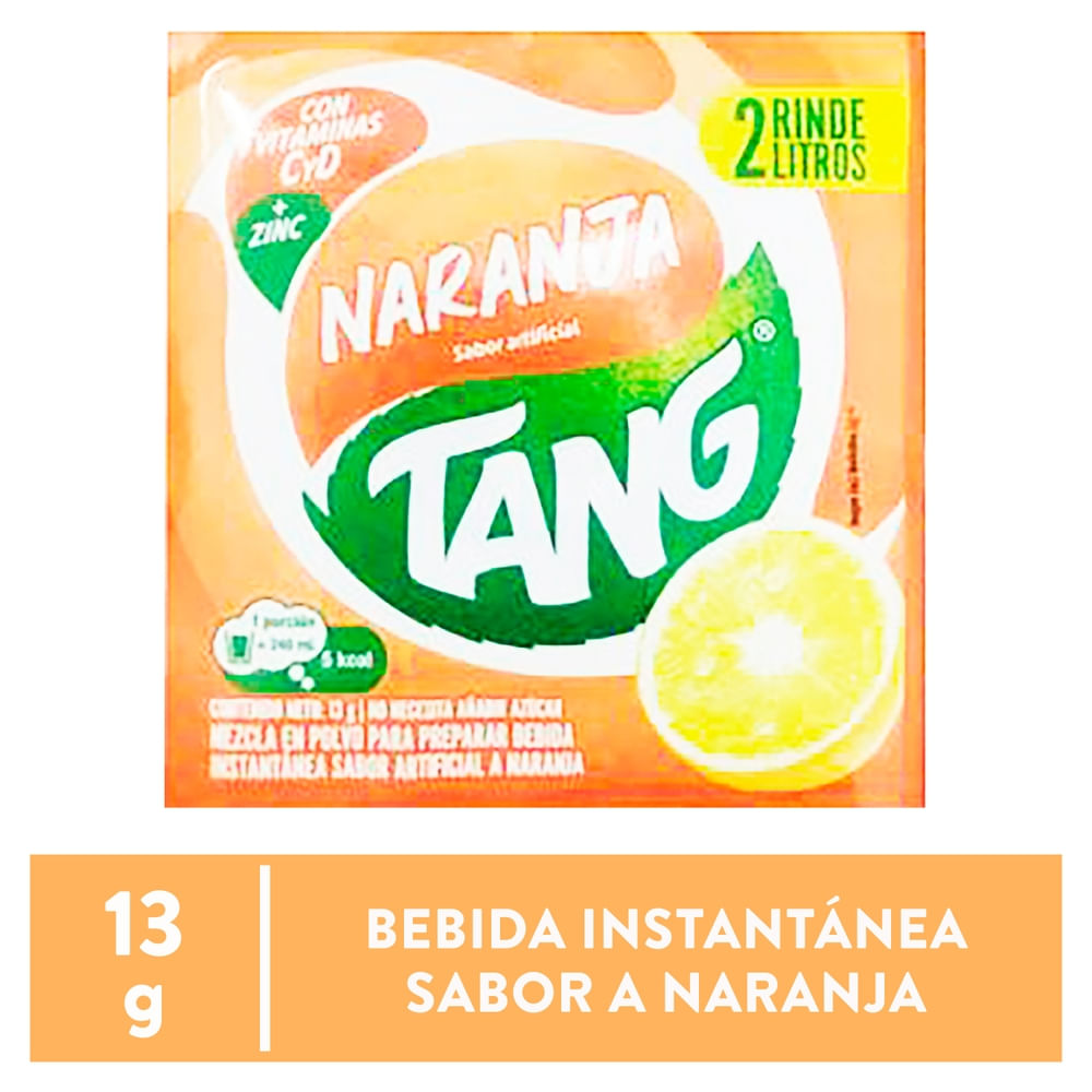 Tang Bebida Polvo Naranja13gr
