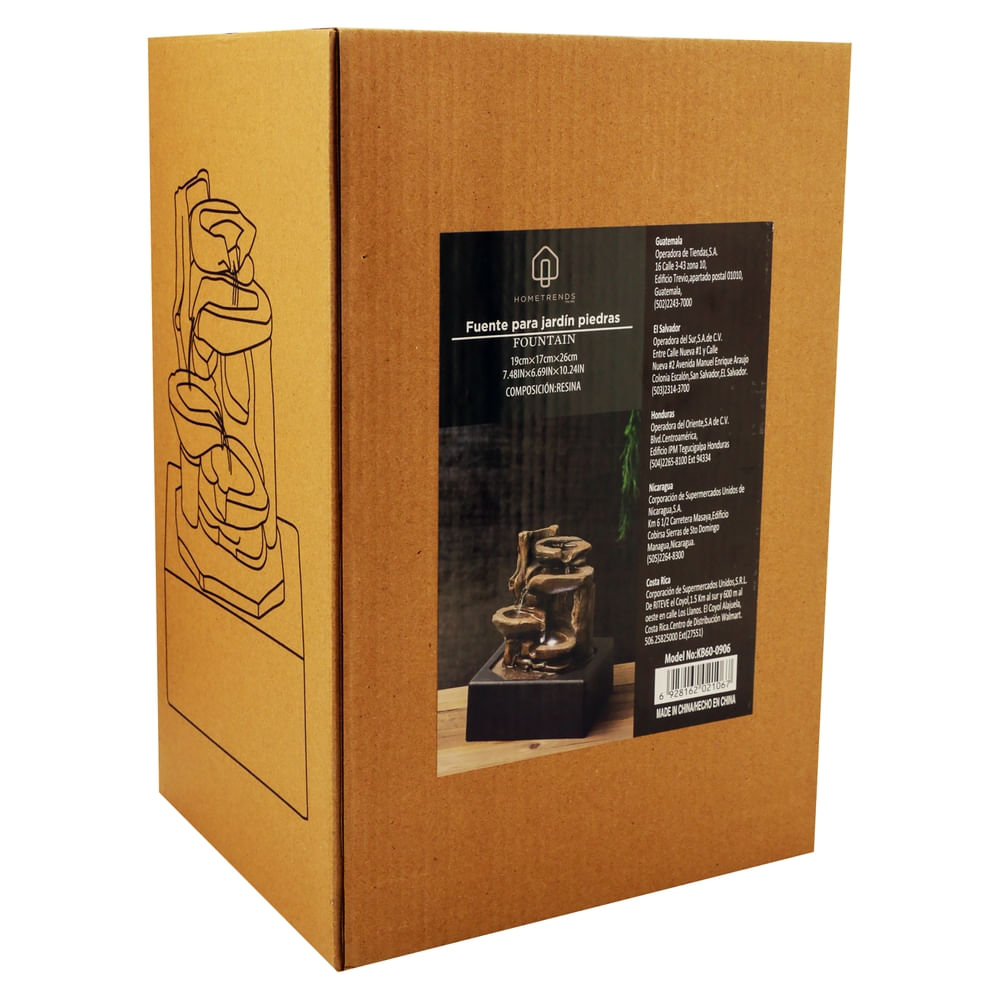 Ht Fuente Para Jardin Piedras 26Cm