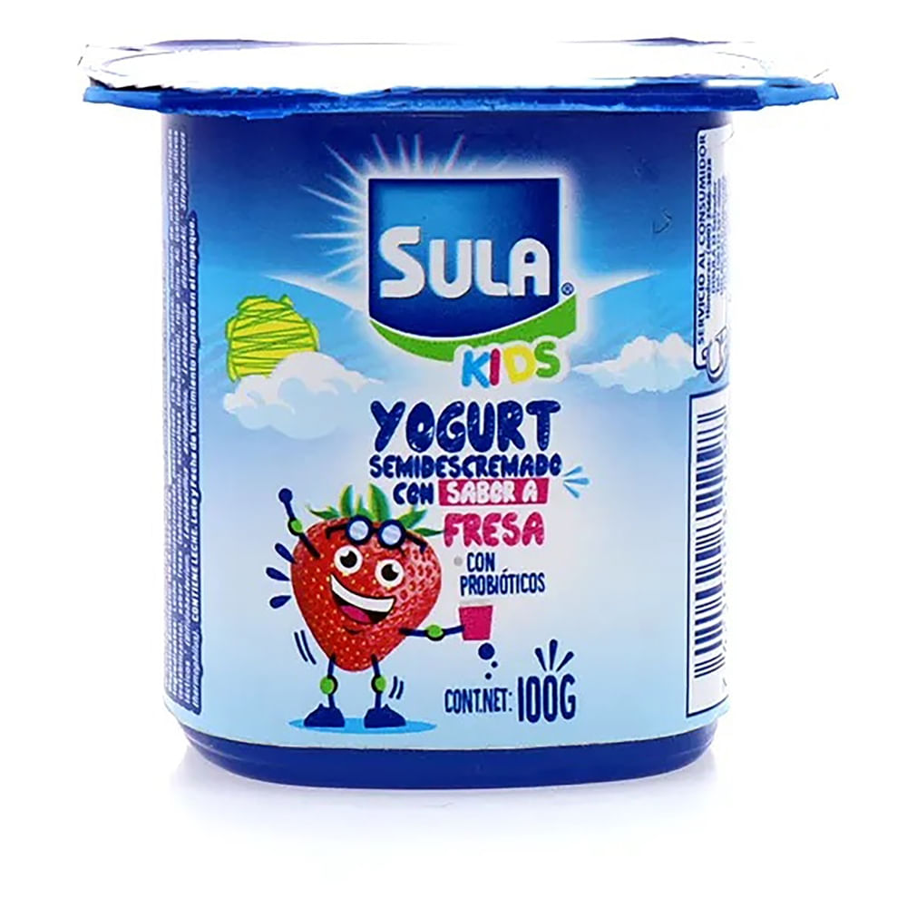 Yogurt Semidecre Fresa Sula Kids 100gr - Walmart | Honduras