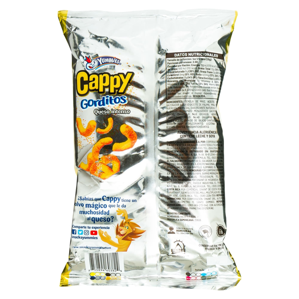 Comprar Boquitas Yummies Cappy Gordito 75Gramos | Walmart Honduras