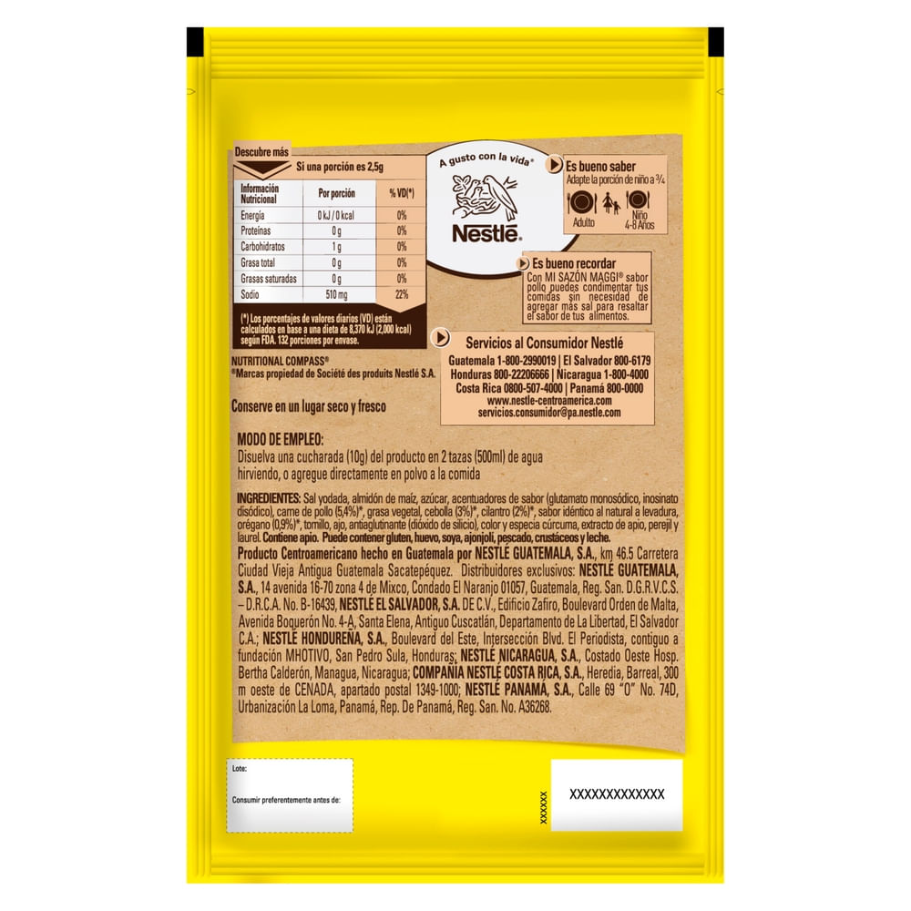 Comprar Sazonador Mi Sazón MAGGI Doypack 330g | Walmart Honduras ...