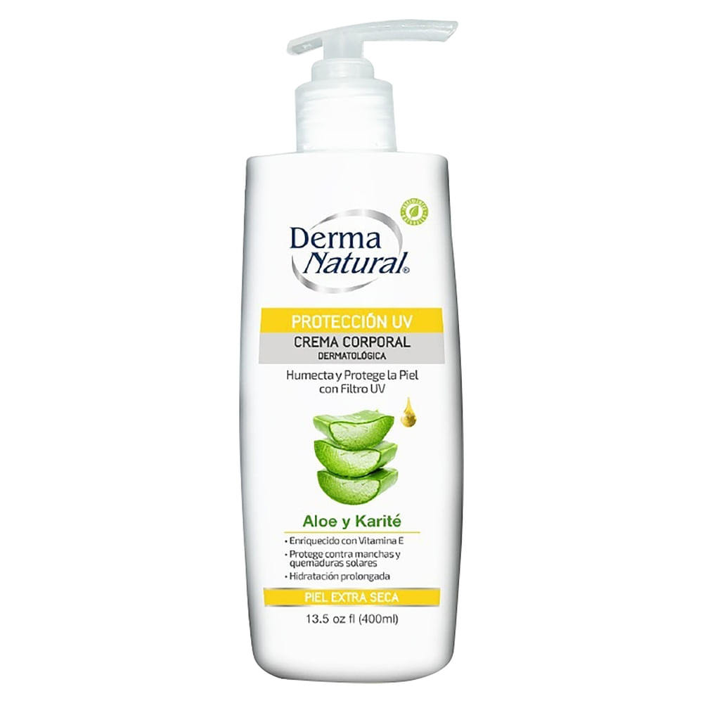 Comprar Crema Derma Natural Uv Aloe Karite 400ml | Walmart Honduras ...