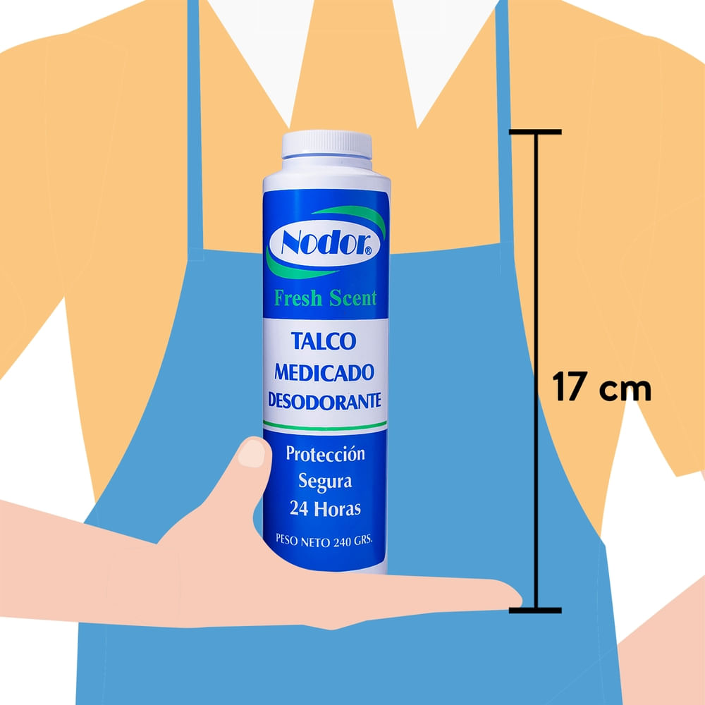 Comprar Talco Nodor Medicado Fresh - 240 g | Walmart Honduras - Paiz ...