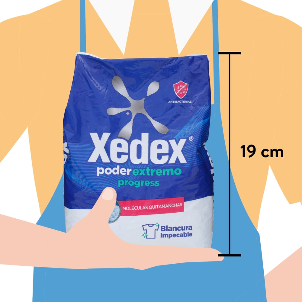 Detergente en polvo Xedex Poder Extremo Progress - 900 g