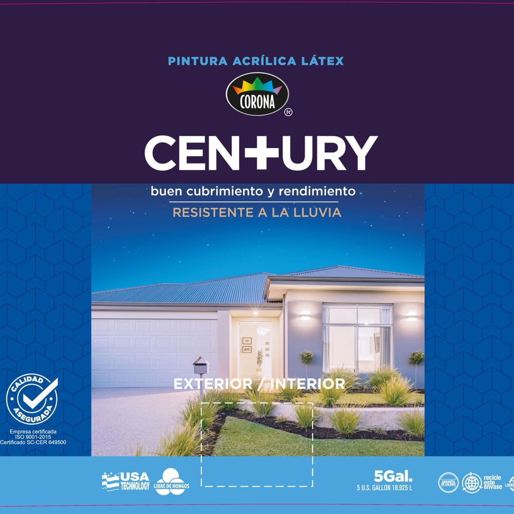 Pintura Látex Century Color Teja Rustica - Cubeta - Walmart | Honduras