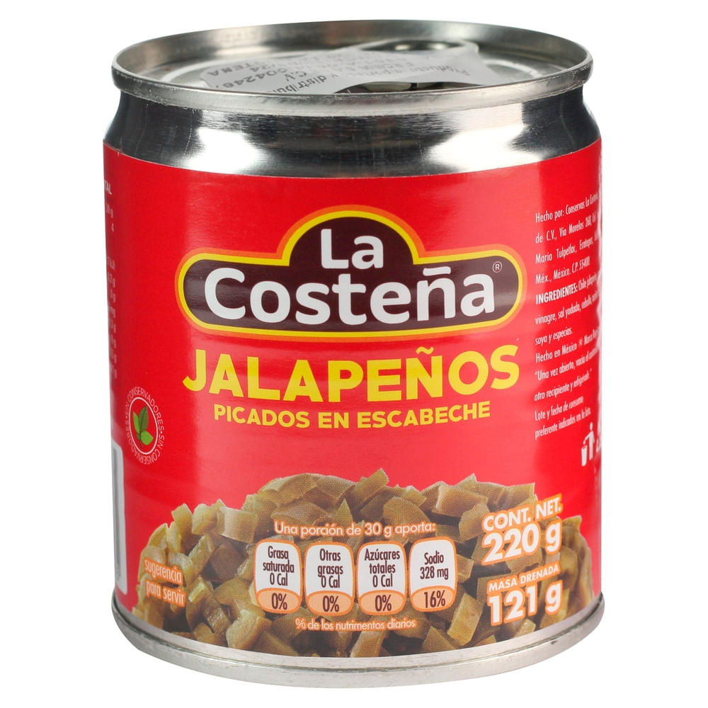 comprar Chile La Costeña Picado Escabeche 121gr | Walmart Honduras ...