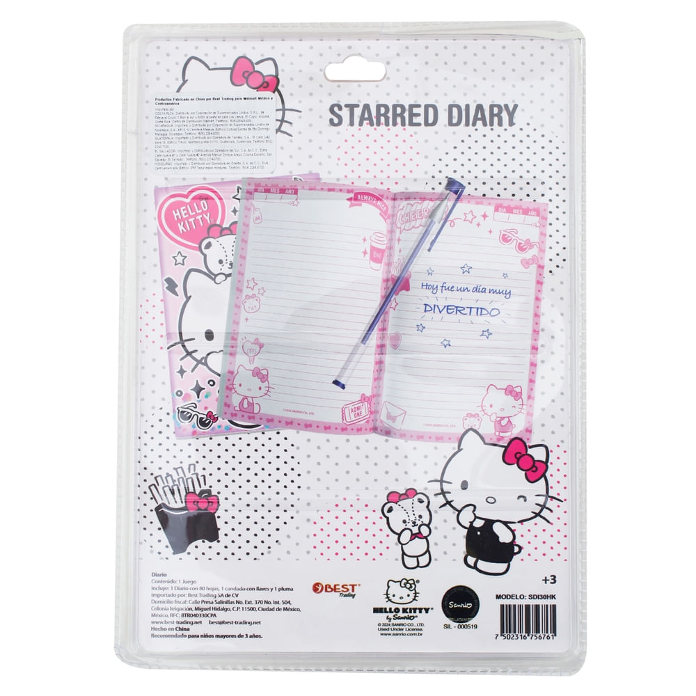 Bt Diario Con Estrellas Hello Kitty - Walmart | Honduras