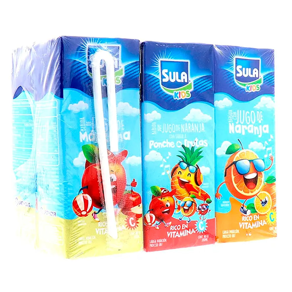 Comprar Jugo Sula Kids Surtido 200ml 6pk | Walmart Honduras - Walmart ...