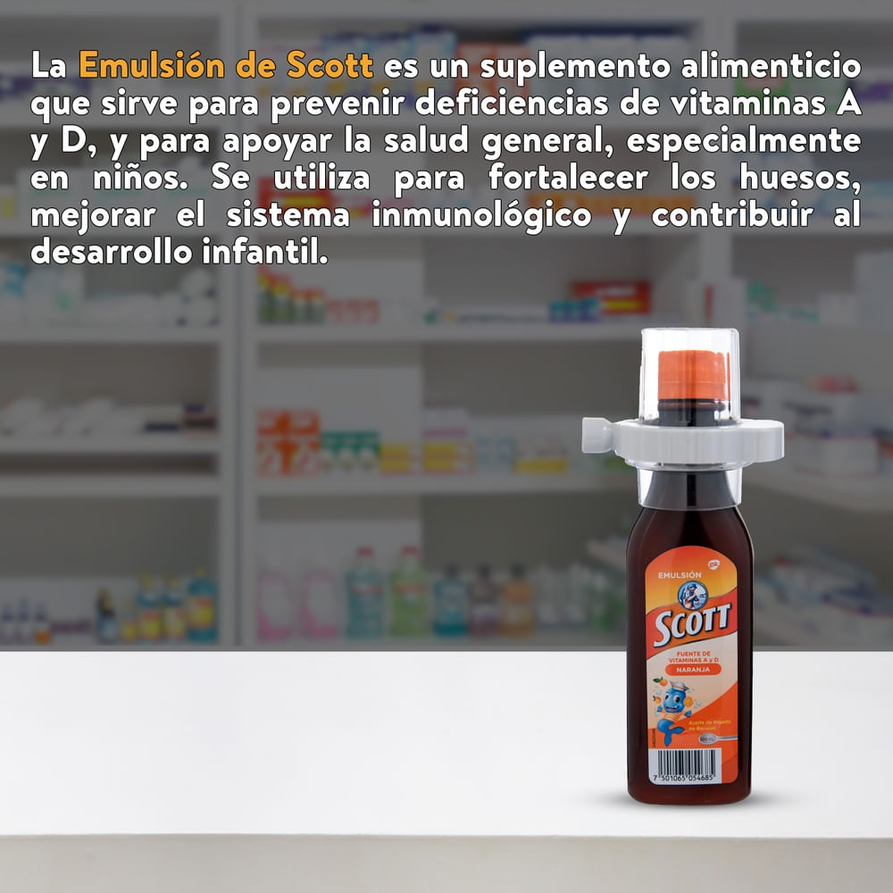Comprar Emulsión Scott sabor extra naranja - 200 ml | Walmart Honduras