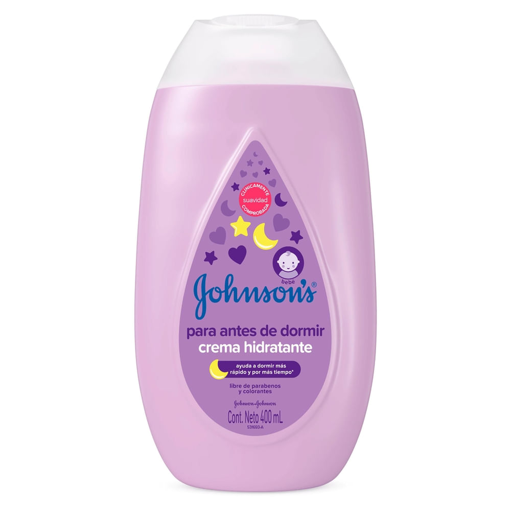 Crema Bebe Johnson Antes Dormir 400Ml - Walmart | Honduras