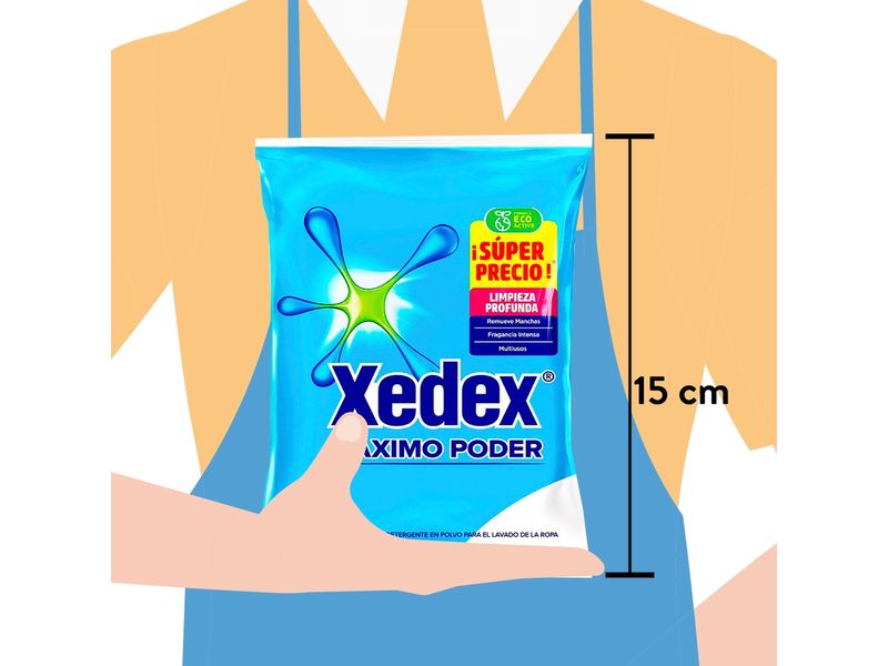 Detergente Xedex Maximo Poder en Polvo - 500 g - Paiz Honduras